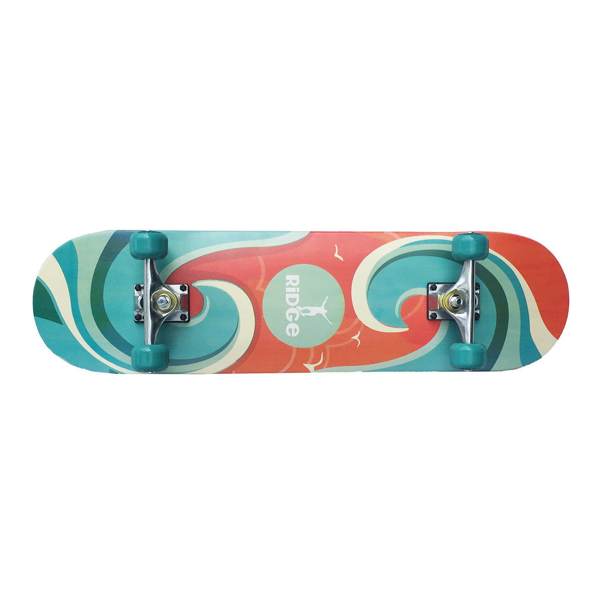 32" double kick tail complete trick board for skate ramps verts Wave ...